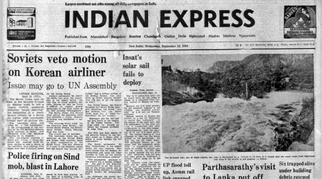 September 14, 1983, Forty Years Ago: Soviet Union Veto | The Indian Express