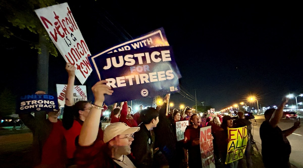 US auto workers target Detroit Three with first simultaneous strike ...