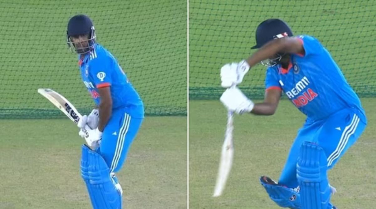 Watch: Ashwin has a batting practice after India’s 1st ODI despite ...