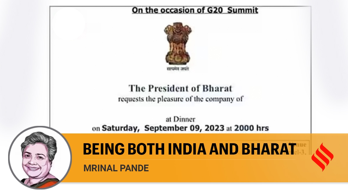 Mrinal Pande writes: The bad timing of the India-Bharat controversy ...