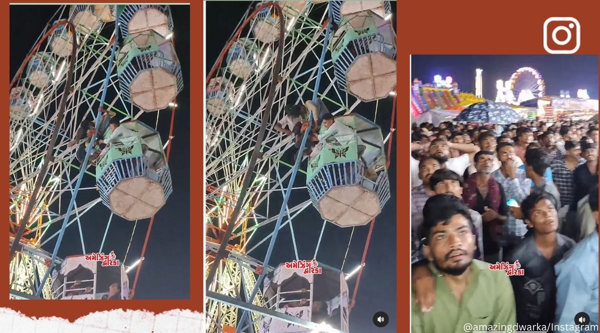 Girl’s hair gets stuck during Ferris wheel ride in Gujarat. Watch ...