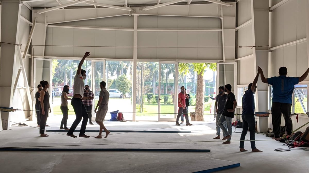 Not a tightrope walk: For these slacklining enthusiasts, it’s all about ...