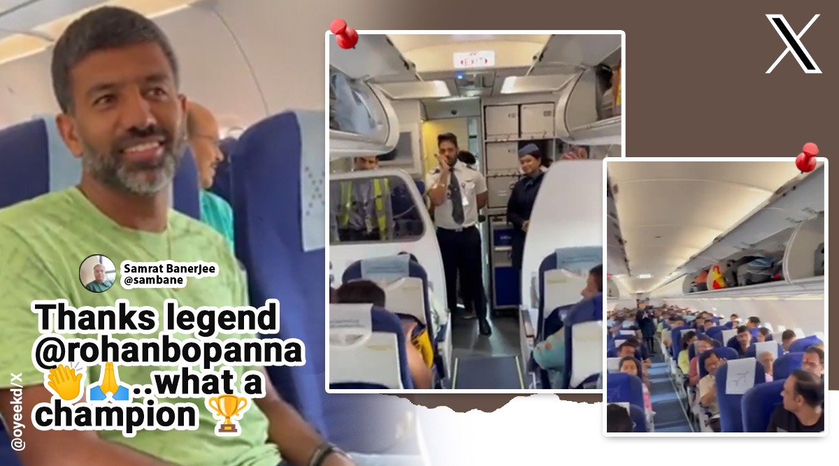 Tennis veteran Rohan Bopanna receives a special announcement on IndiGo ...