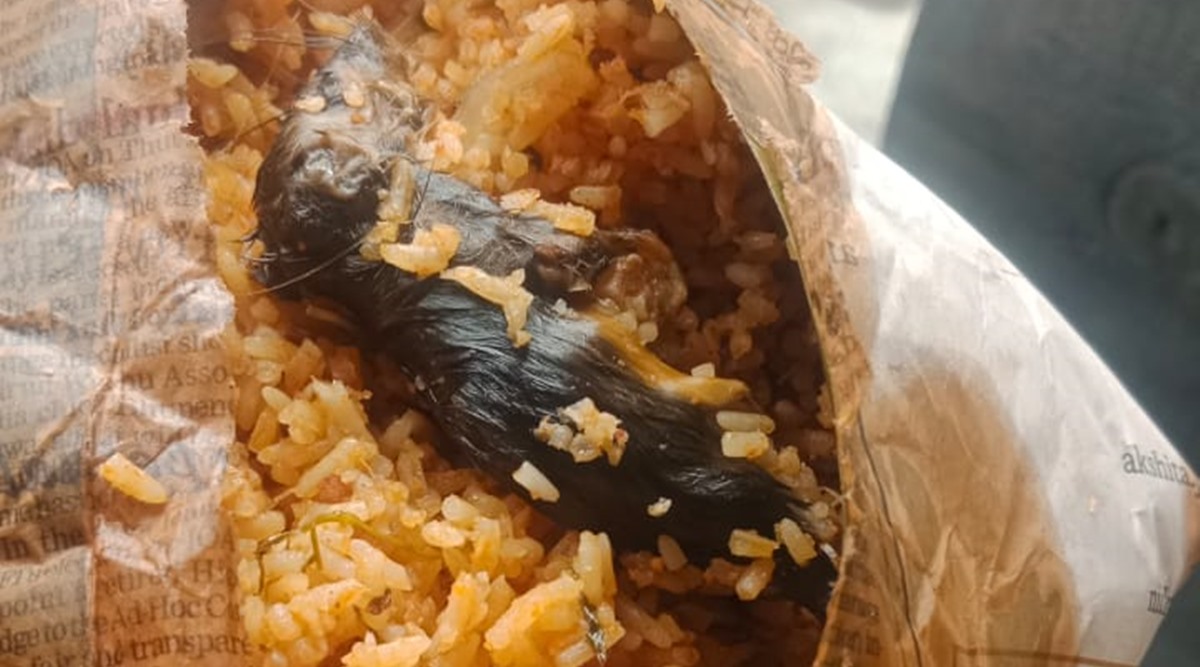 Bengaluru traffic cop deployed on bandh duty finds dead rat in food ...