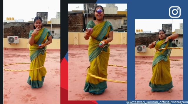 Woman stuns internet by dancing, juggling and hula hooping ...