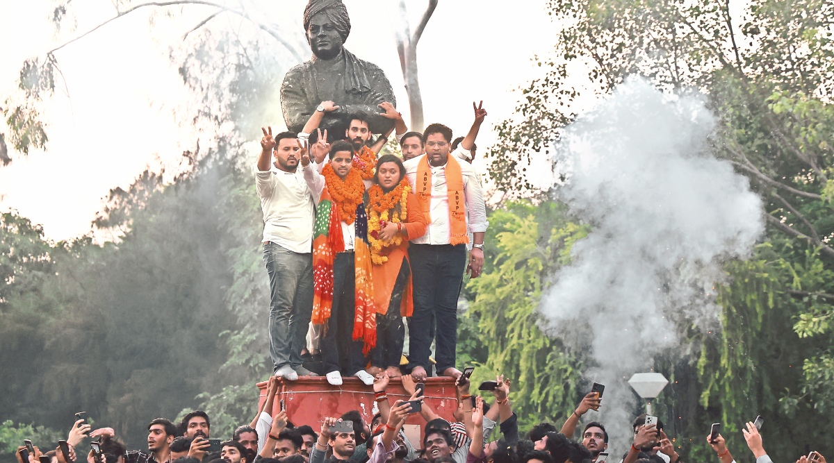 DU students’ union election results: ABVP trumps NSUI, retains 3 seats ...