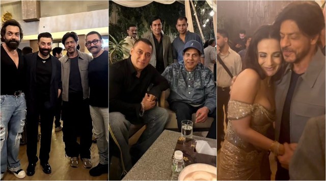 Shah Rukh Khan discusses son Aryan with Sunny Deol; Salman Khan poses with Dharmendra: Inside ...