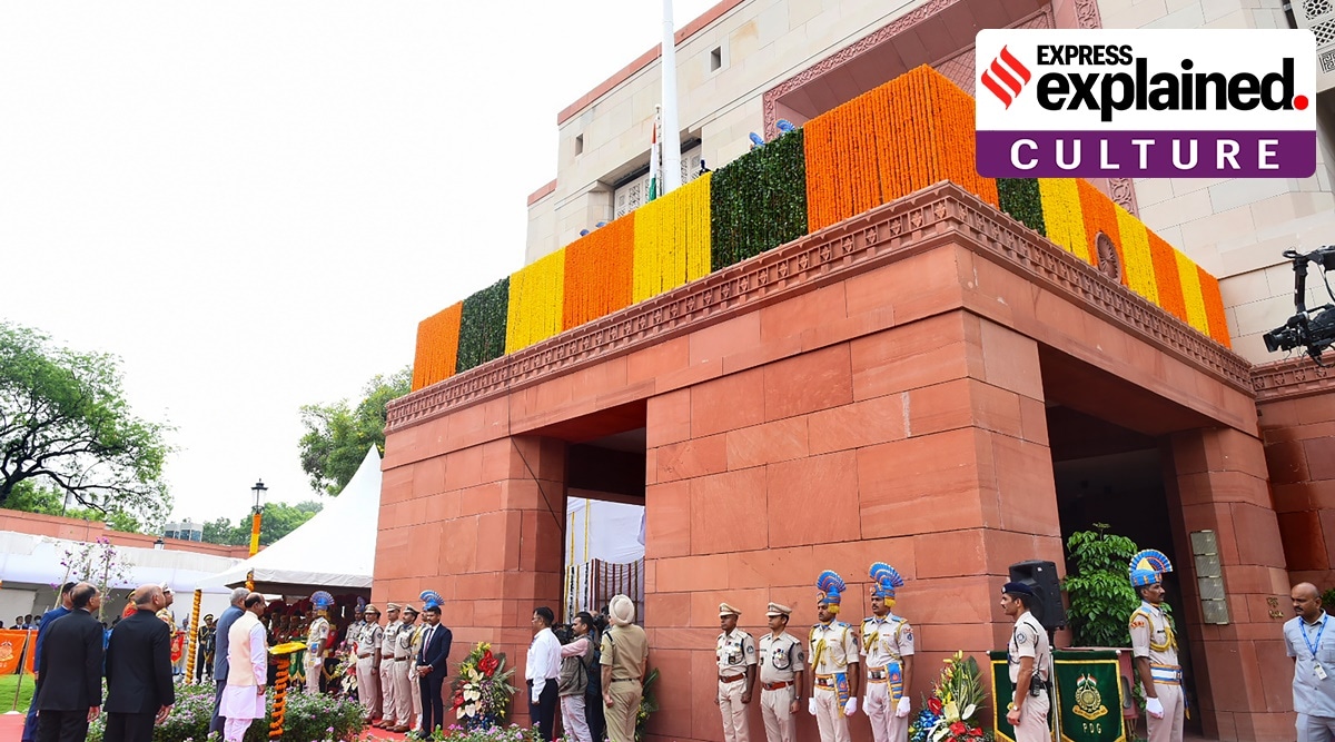 Dhankhar hoists flag at ‘Gaja dwar’ of new Parliament: The six ...