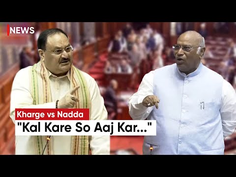 Mallikarjun kharge vs jp nadda verbal spat erupts in rajya sabha over women reservation bill-The ...