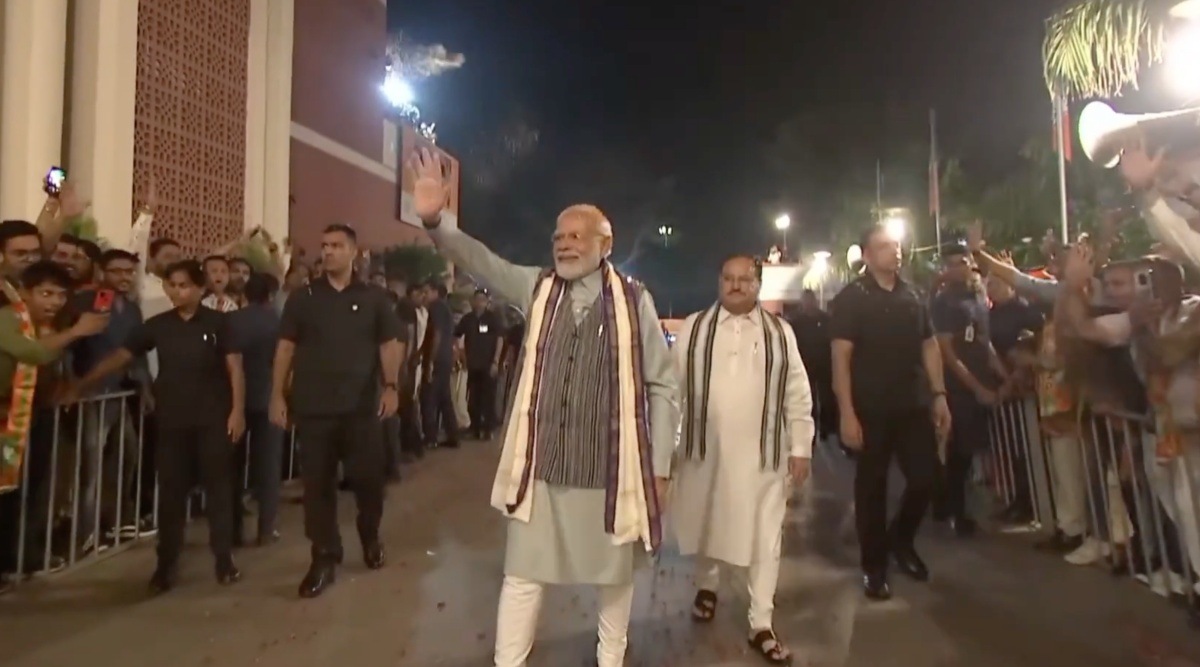 Delhi News Highlights: PM Modi arrives at BJP HQ to attend party’s ...