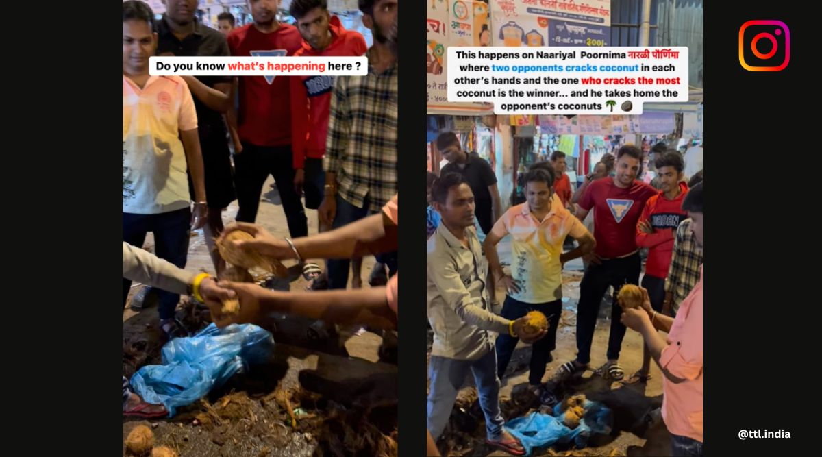 ‘Nariyal fodi’, the game in which people break coconuts on each other’s ...