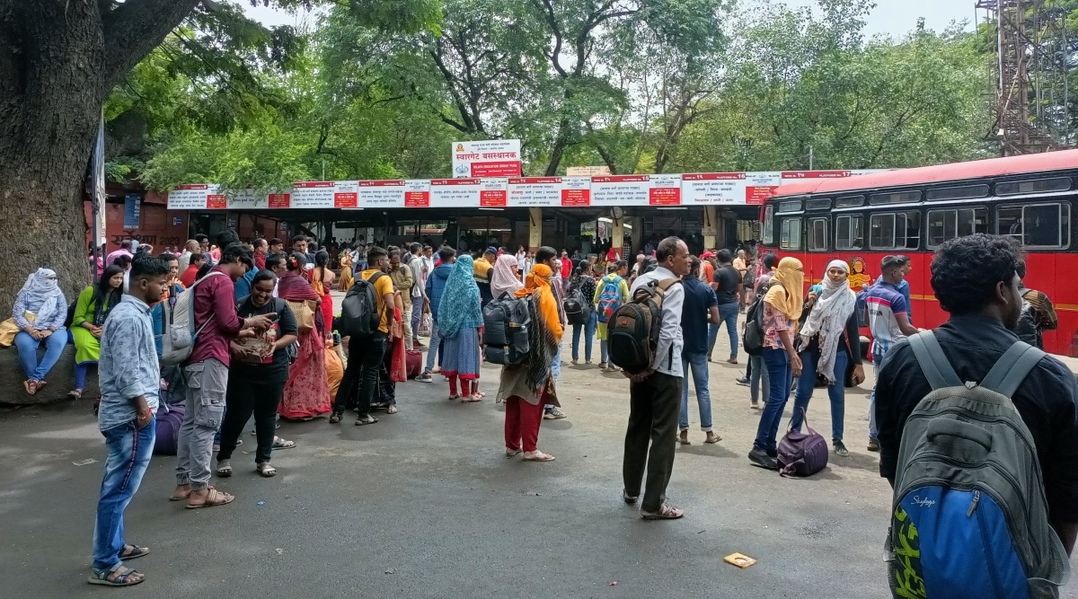 Long queues, ‘lack’ of buses at Pune’s Swargate bus station trouble passengers ahead of Ganesh ...