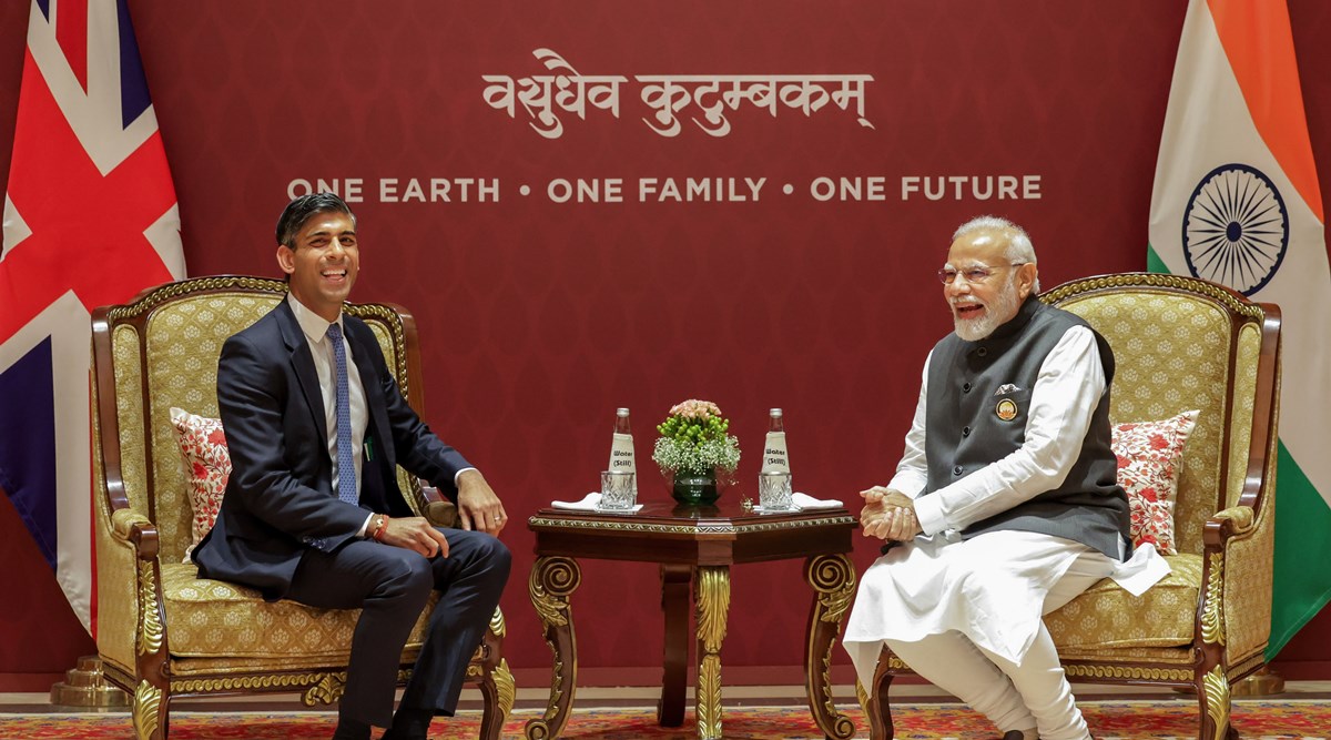 PM Modi, his UK counterpart Rishi Sunak meet on G20 sidelines, agree to ...