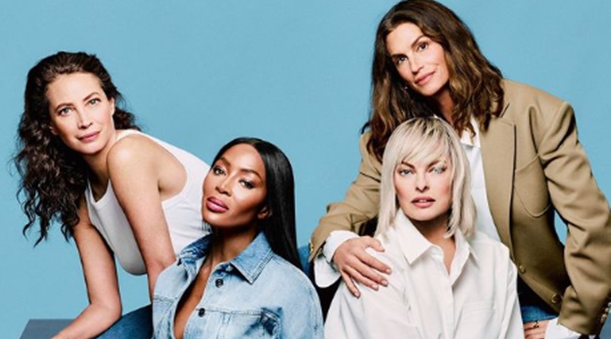 The OG supermodels Naomi Campbell, Cindy Crawford return to the runway