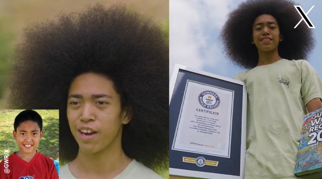 Never be ashamed of your natural hair, says teen who sets Guinness ...