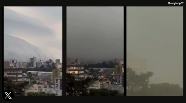 ‘Day turned into night’: Timelapse video shows how Brazilian town was ...