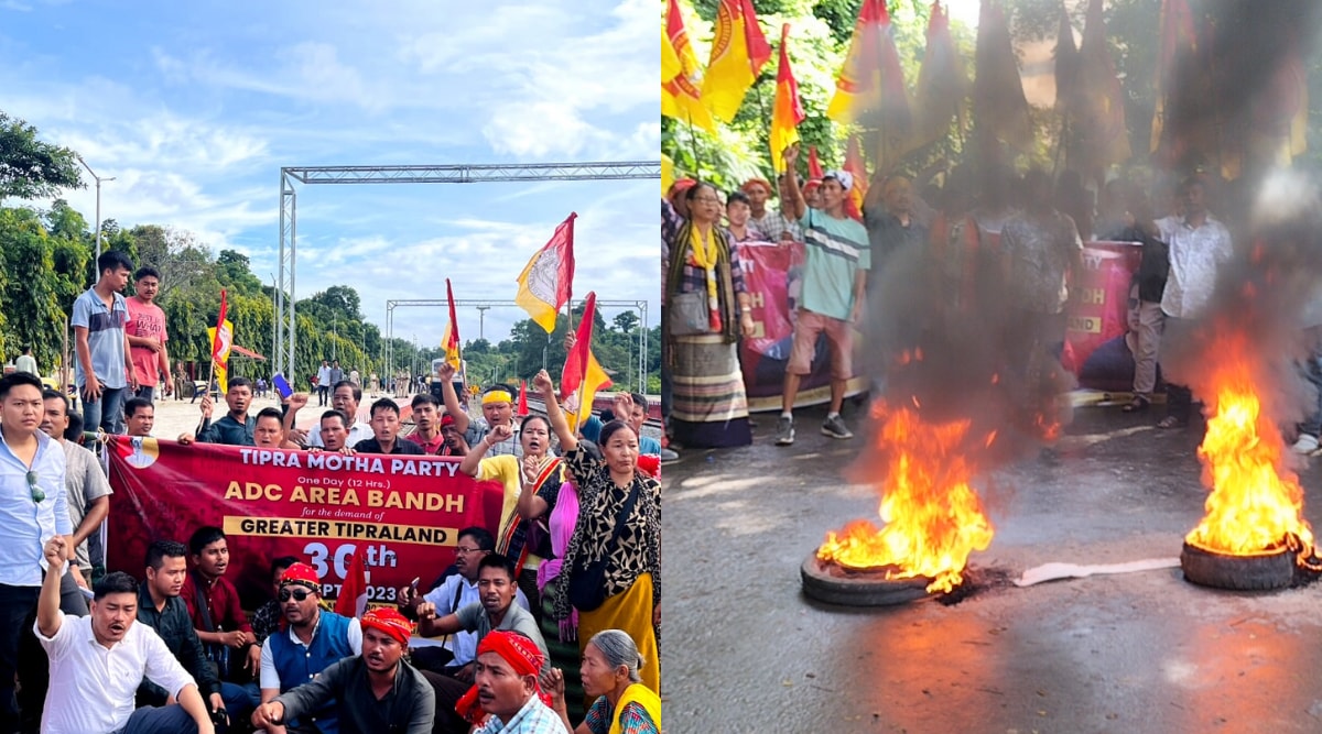 Amid road, rail blockades, TIPRA Motha’s dawn-to-dusk strike over ...