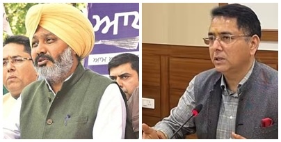 Ministers Harpal Cheema and Aman Arora say won’t let SYL survey team ...