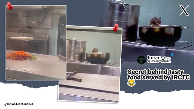 Rats nibble on food kept in LTT Madgaon Express train pantry. Video ...