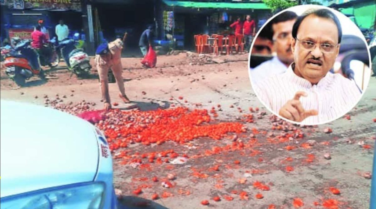 ‘Will get respite’: Ajit Pawar to farmers after tomatoes, onions flung ...