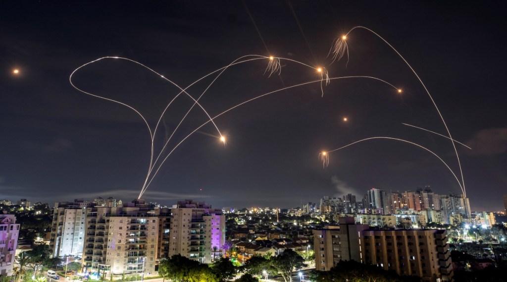 Watch: Video shows Israel’s Iron Dome intercepting rockets from Gaza ...