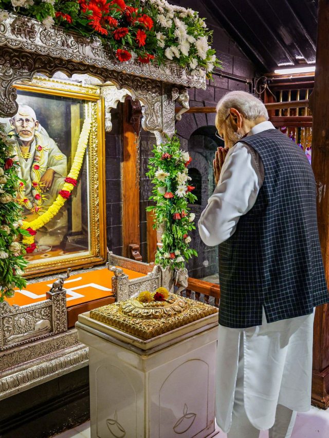 PM Modi offers prayers at Shirdi temple, inaugurates Nilwande dam’s ...