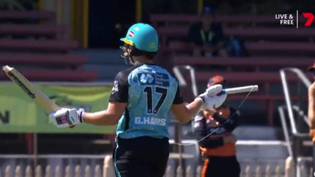 Watch: Grace Harris smashes six with a broken bat in WBBL | Cricket ...