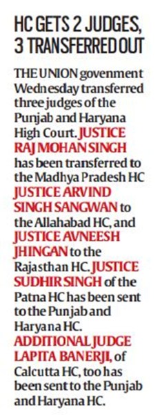 SC collegium recommends 5 advocates for elevation as Punjab and Haryana ...