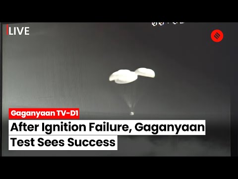 Isro live gaganyaan tv d1 test mission sees success after facing ...