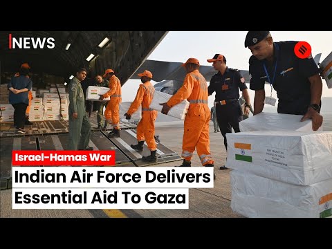India sends humanitarian aid to gaza amid ongoing israel hamas conflict ...