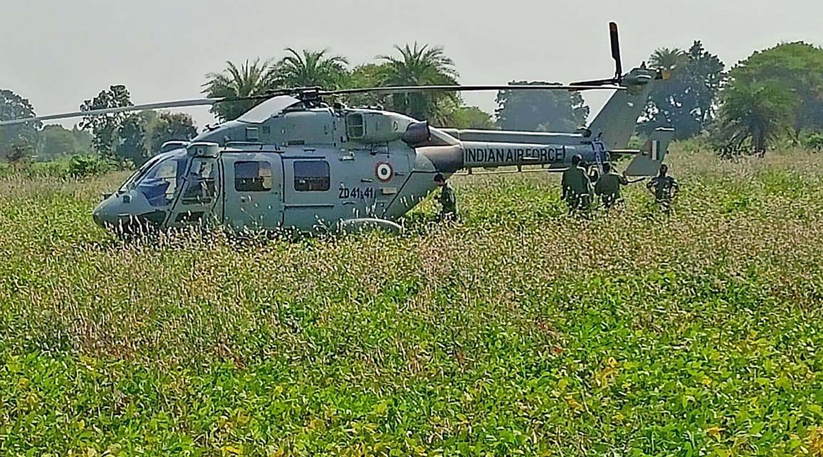 IAF chopper with 6 on board makes precautionary landing in Bhopal ...