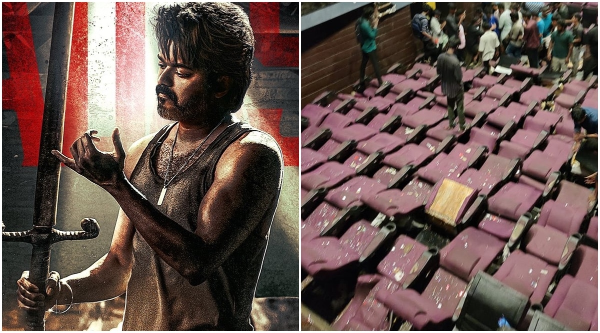 Vijay fans vandalise Chennai theatre during Leo trailer launch event ...