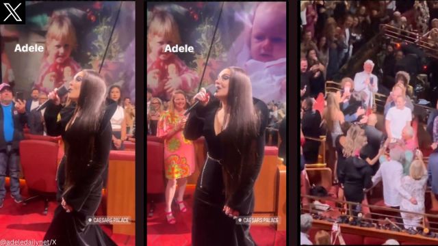 Adele stops her Las Vegas concert midway when she spots a man in crowd ...