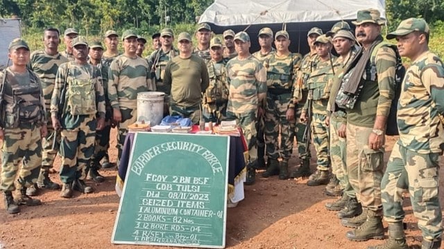 BSF busts Maoist dump along Odisha-Chhattisgarh border; recovers ...