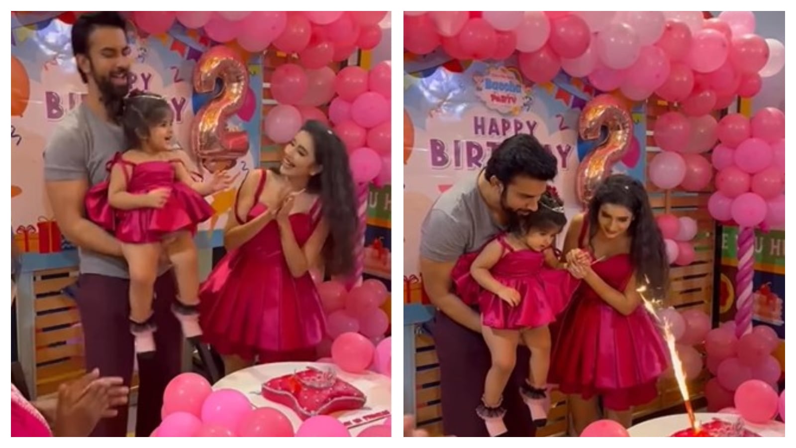 Charu Asopa, and Rajeev Sen reunite for daughter Ziana’s birthday, watch | Bollywood News - The ...