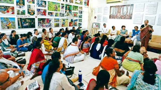 ‘Was Elaben’s dream’: SEWA unveils ‘Speaking Walls’ | Ahmedabad News ...