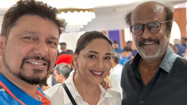 Madhuri Dixit meets Uttar Dakshin co-star Rajinikanth: ‘What an ...