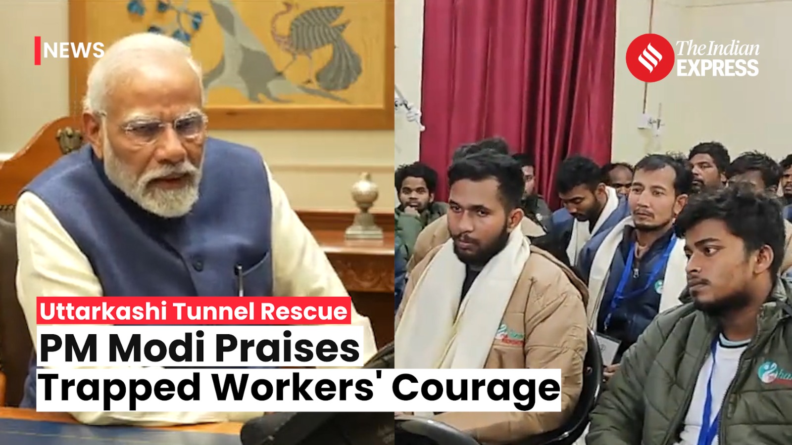 Pm modi commends trapped workers courage in uttarkashi tunnel collapse ...