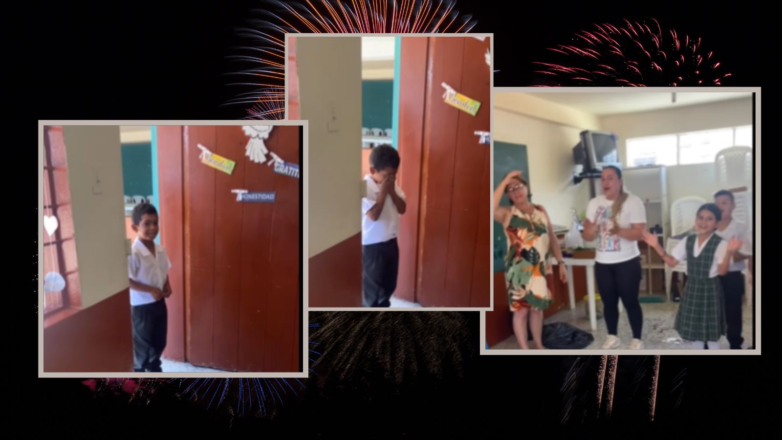 Boy breaks into tears as his teacher throws birthday party for him ...