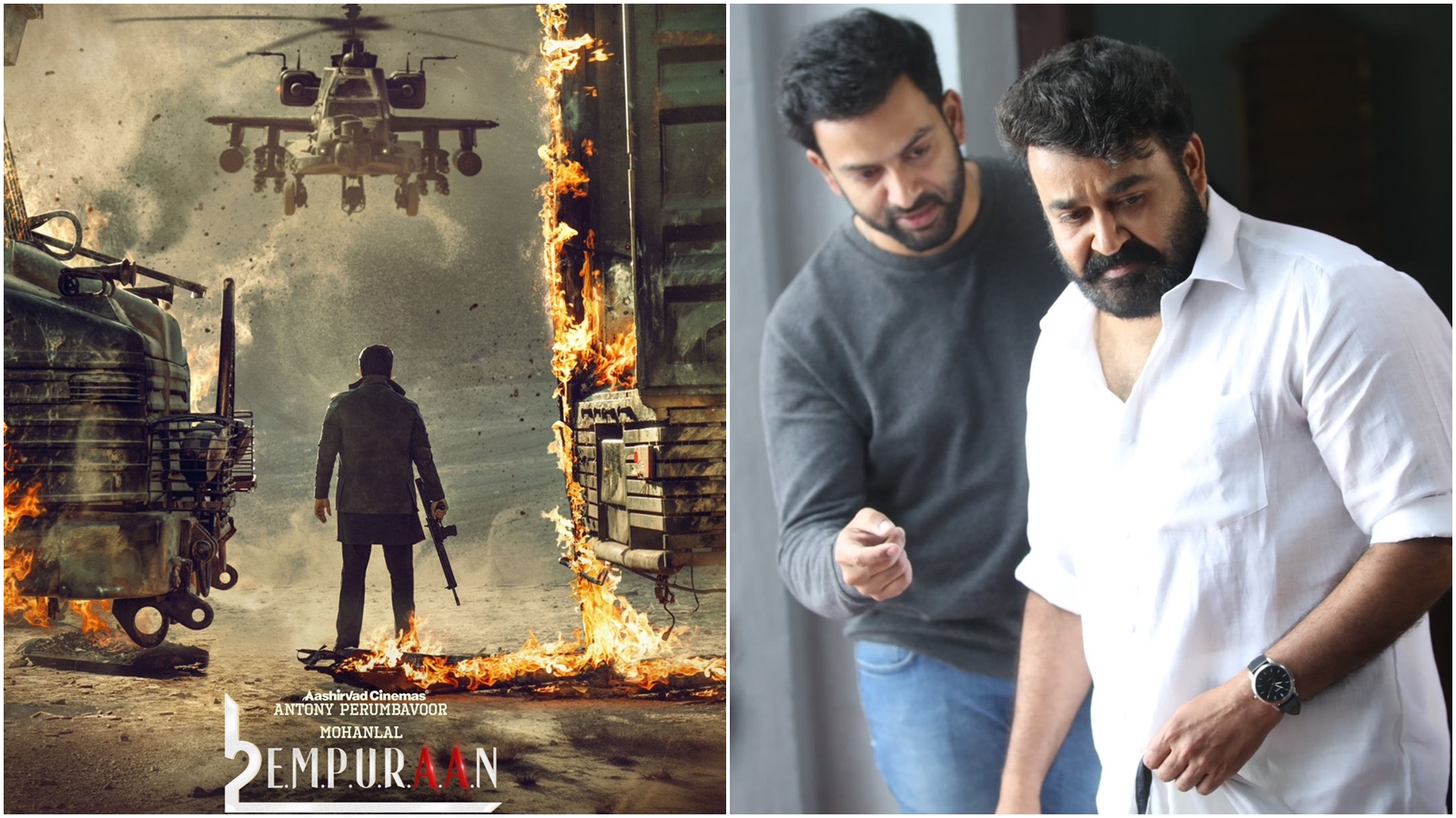 Empuraan first look: Mohanlal, Prithviraj Sukumaran’s action sequel is ...