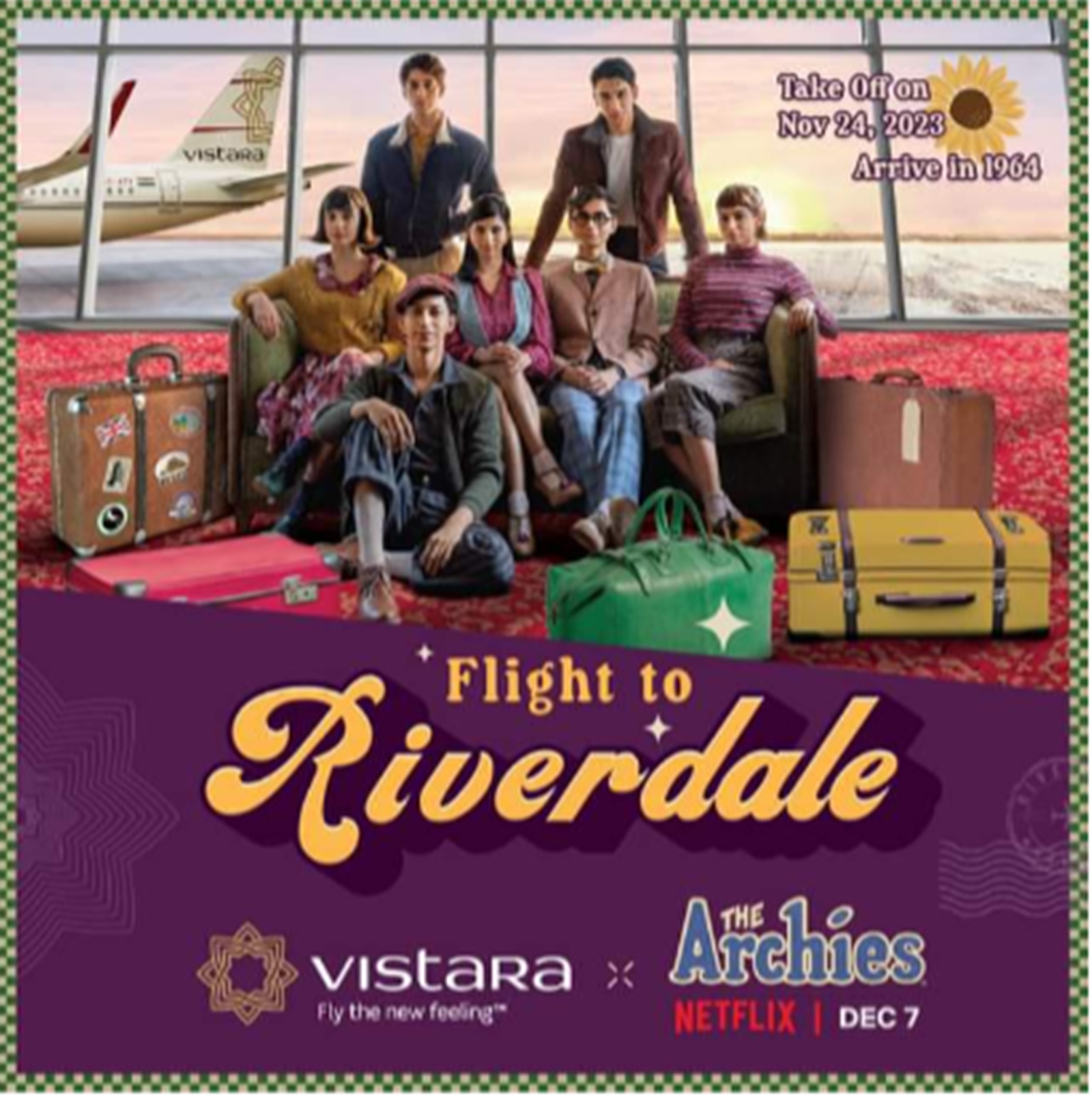 Vistara, Netflix come together for retro-themed flight for ‘The Archies ...