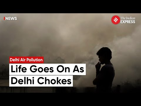 Delhi pollution daily life amidst haze residents of delhi persist in ...