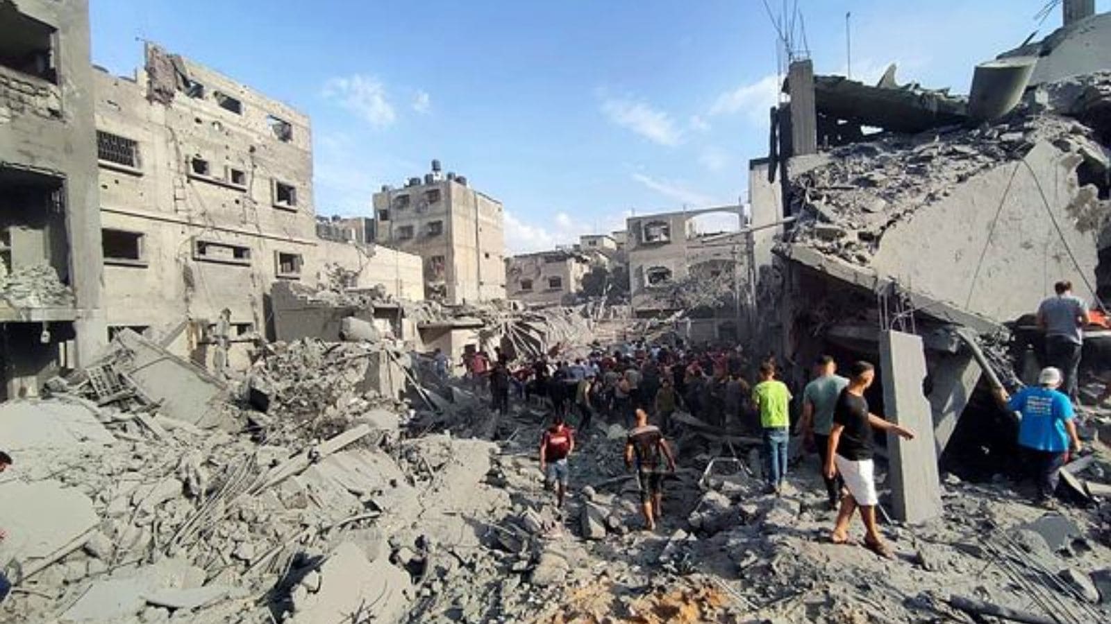 Israeli airstrikes crush apartments in Gaza refugee camp; military ...