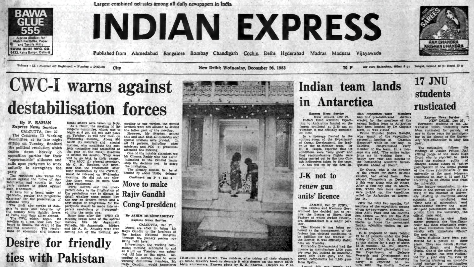 December 28, 1983, Forty Years Ago: Teji Bachchan’s telephone problem ...