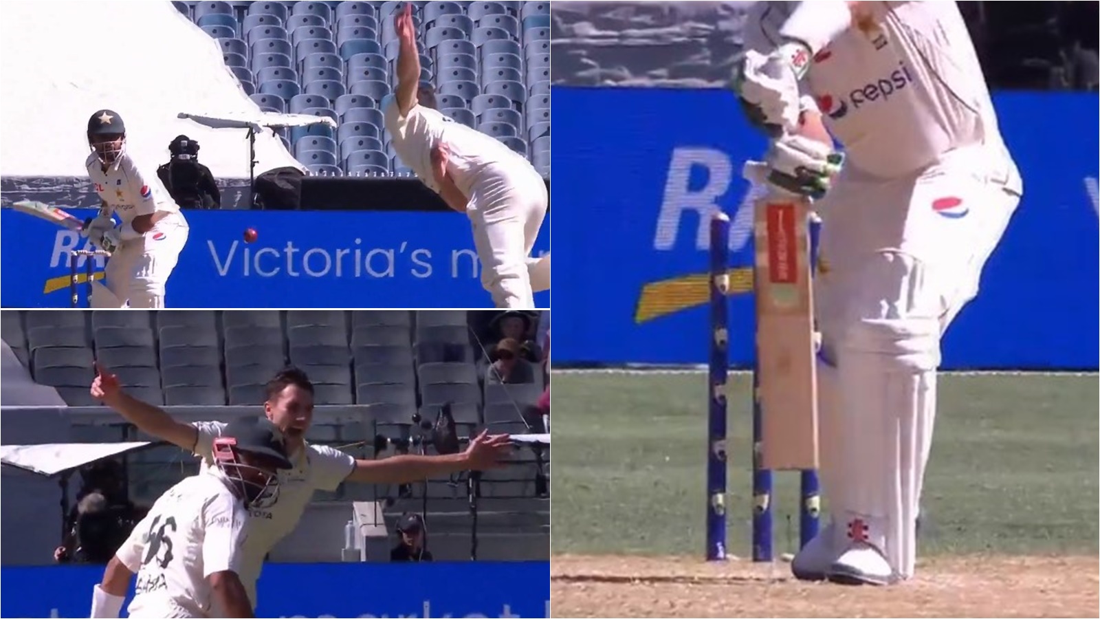 AUS vs PAK: Babar Azam’s rough patch continues, gets cleaned up by Pat ...
