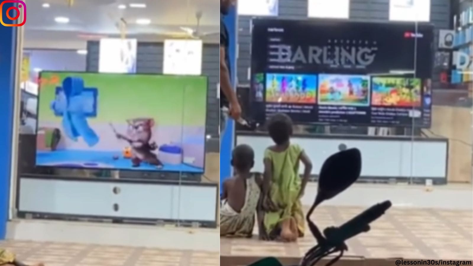 Store owner gives a smart TV experience to street children, netizens laud gesture | Trending ...