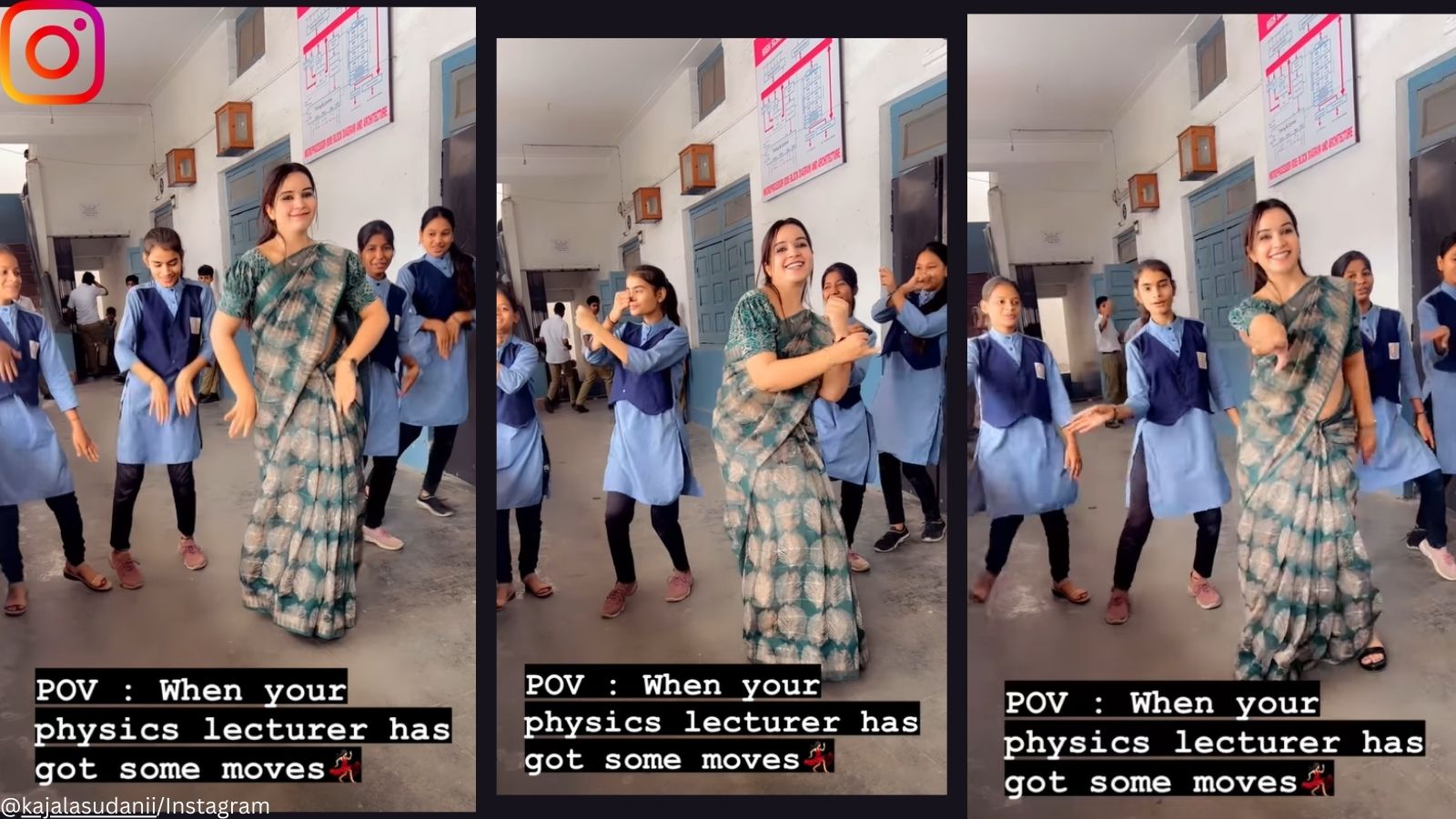 Teacher’s dance with her students to ‘Gulabi Sharara’ goes viral. Watch ...