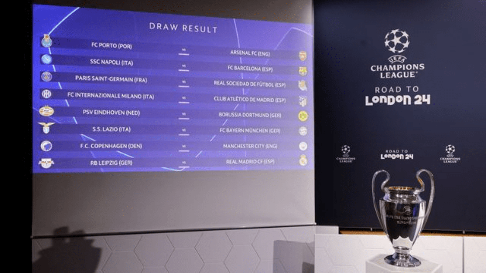 Champions League Round of 16 Draw Highlights: Inter vs Atletico the big ...