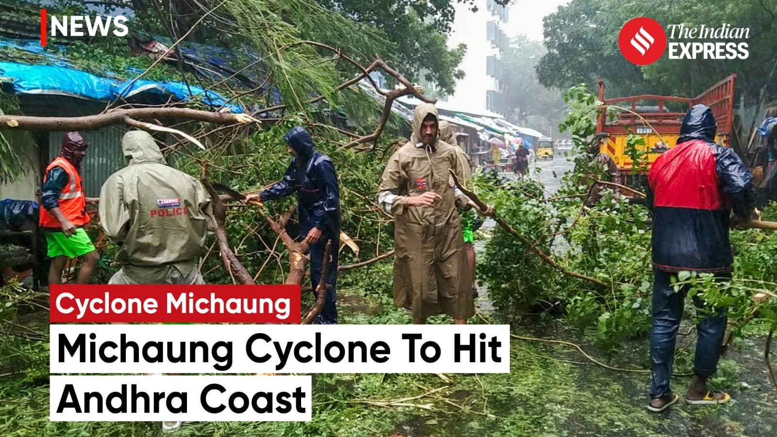 Cyclone michaung update michaung to make landfall in andhra around noon-The Indian Express