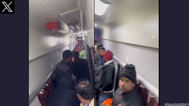 Woman travelling in AC 1st tier coach shares video of ticketless ...